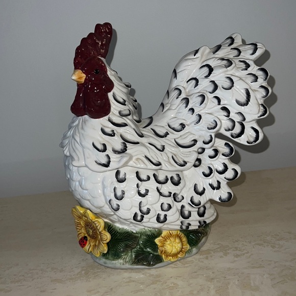 Kitchen | Jay Willfred A Division By Sadek Hand Painted Ceramic Rooster ...